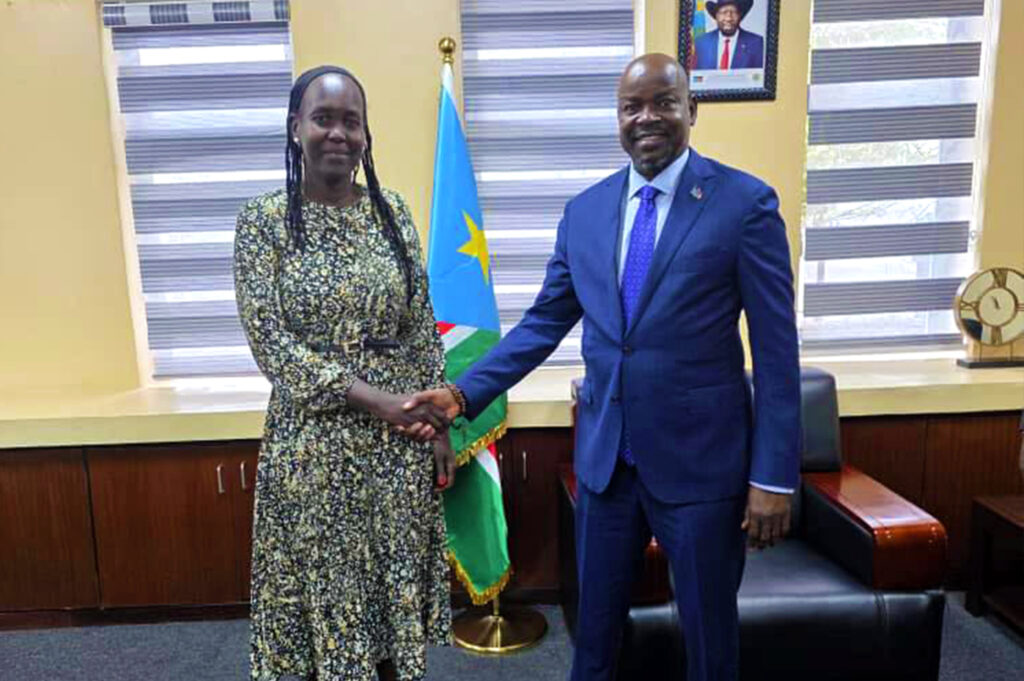 Hon. Atong Kuol Manyang Juuk visits Vice President H.E Dr. Benjamin Bol ...